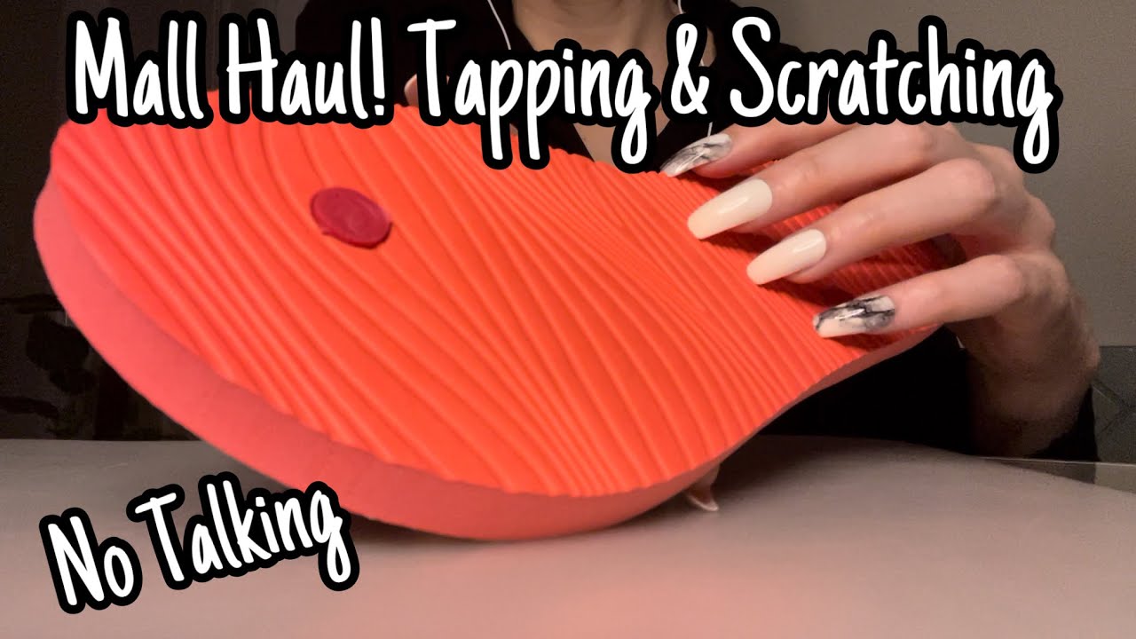 ASMR * My Mall Haul! * Fast Tapping & Scratching * No Talking * ASMRVilla - YouTube