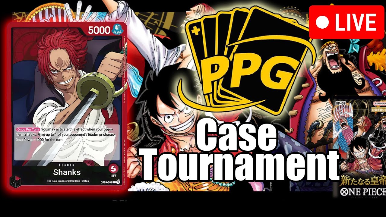[OP09] 3-2 Shanks PPG Case Tournament | One Piece Card Game - YouTube