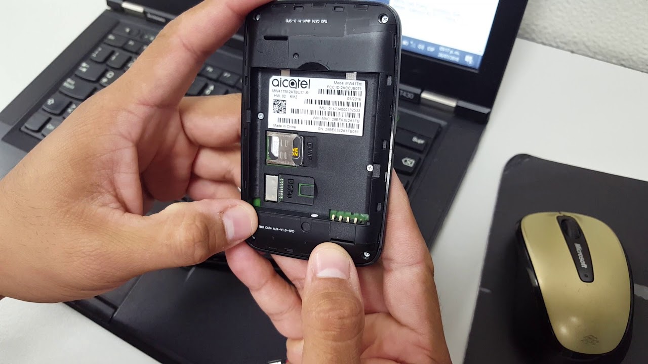 Explicacion modem inalambrico alcatel link zone - YouTube