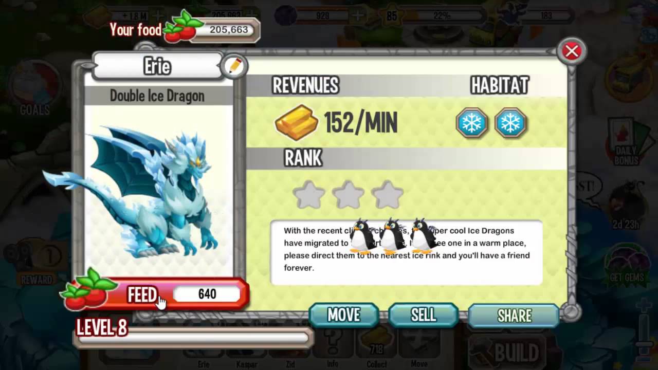 Double Ice Dragon In Dragon City Review Eggs Level Up - YouTube