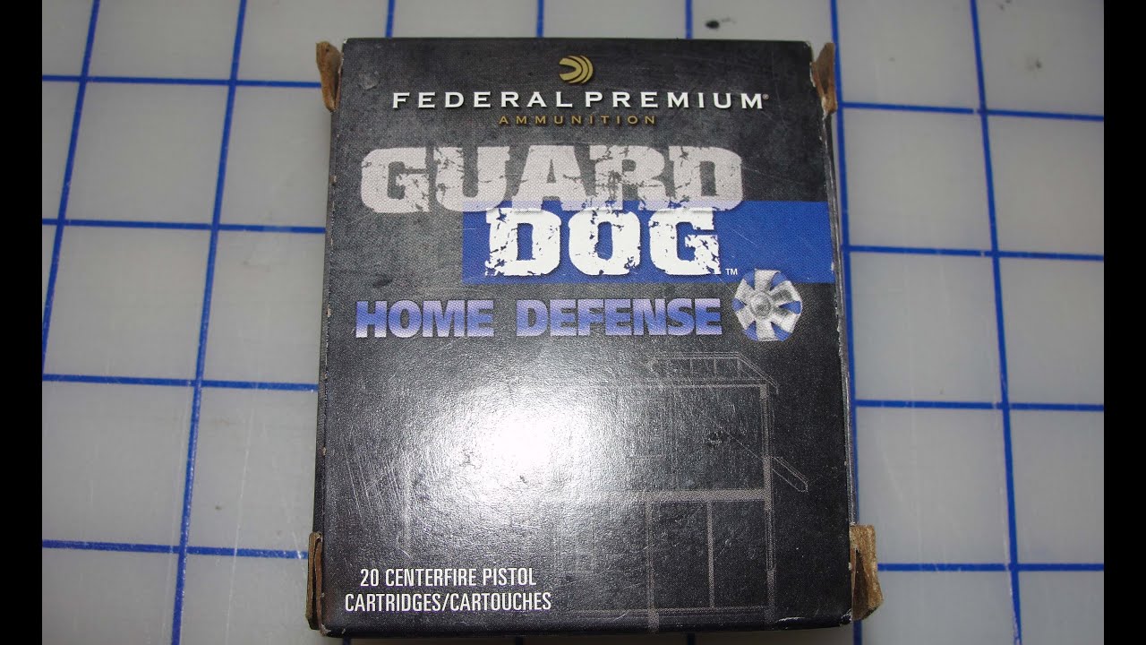 Federal Guard Dog 165 gr 45 Auto Gel Test - YouTube