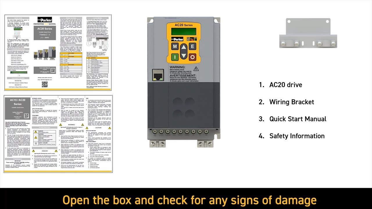 How To Wire a Parker AC20 Variable Speed Drive | Parker Hannifin - YouTube