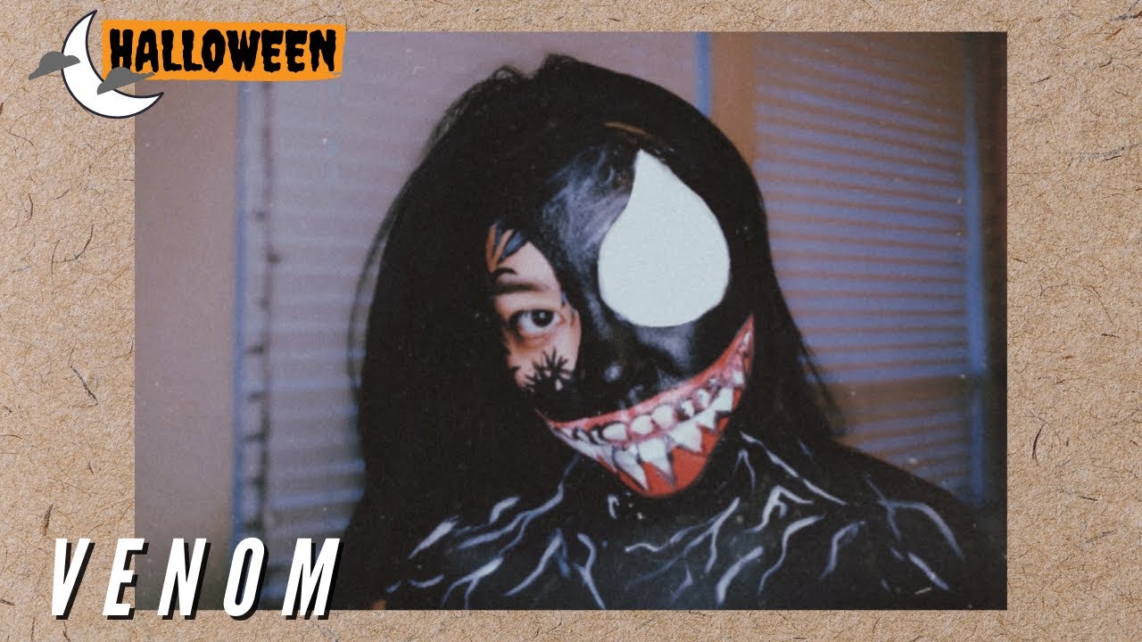 VENOM MAKE-UP TUTORIAL FOR HALLOWEEN 2020 - YouTube