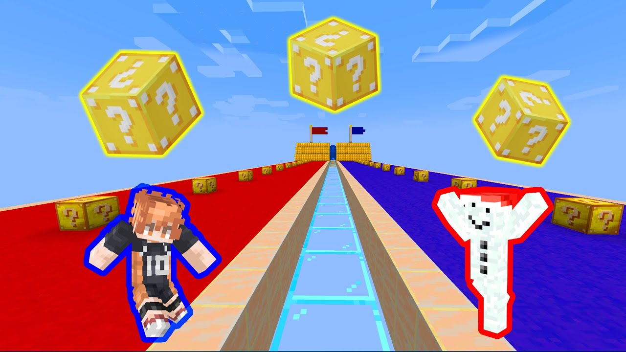 Minecraft INSANE Lucky Block Race! - YouTube