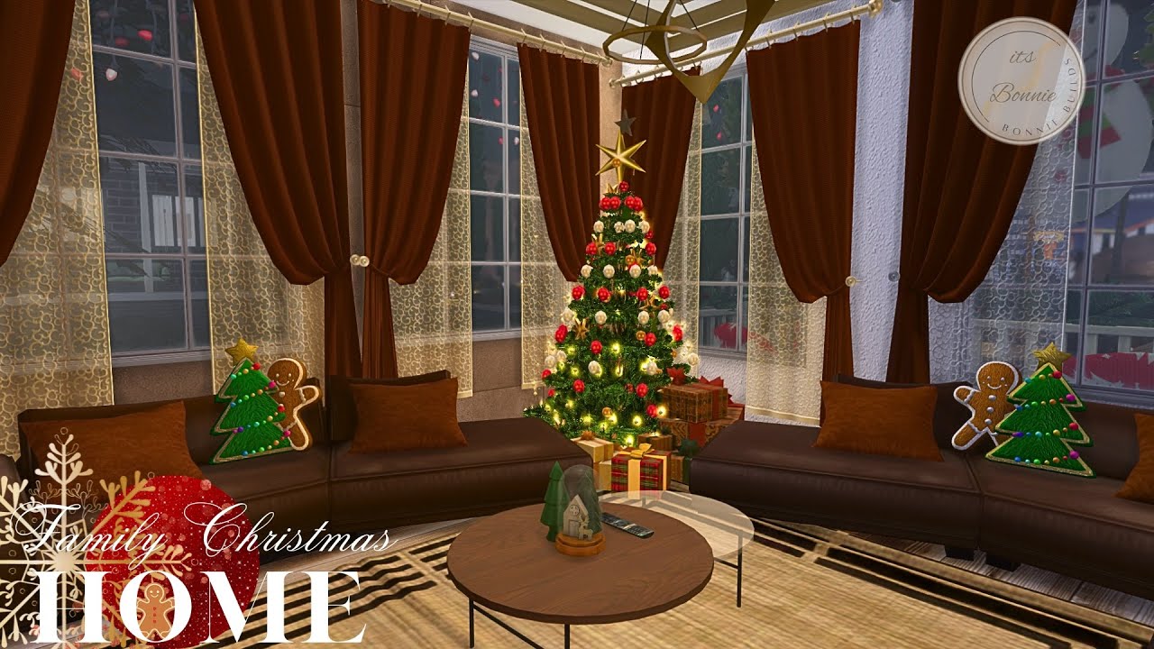 The Sims 4 | Family Christmas Home Tour Download + CC - YouTube