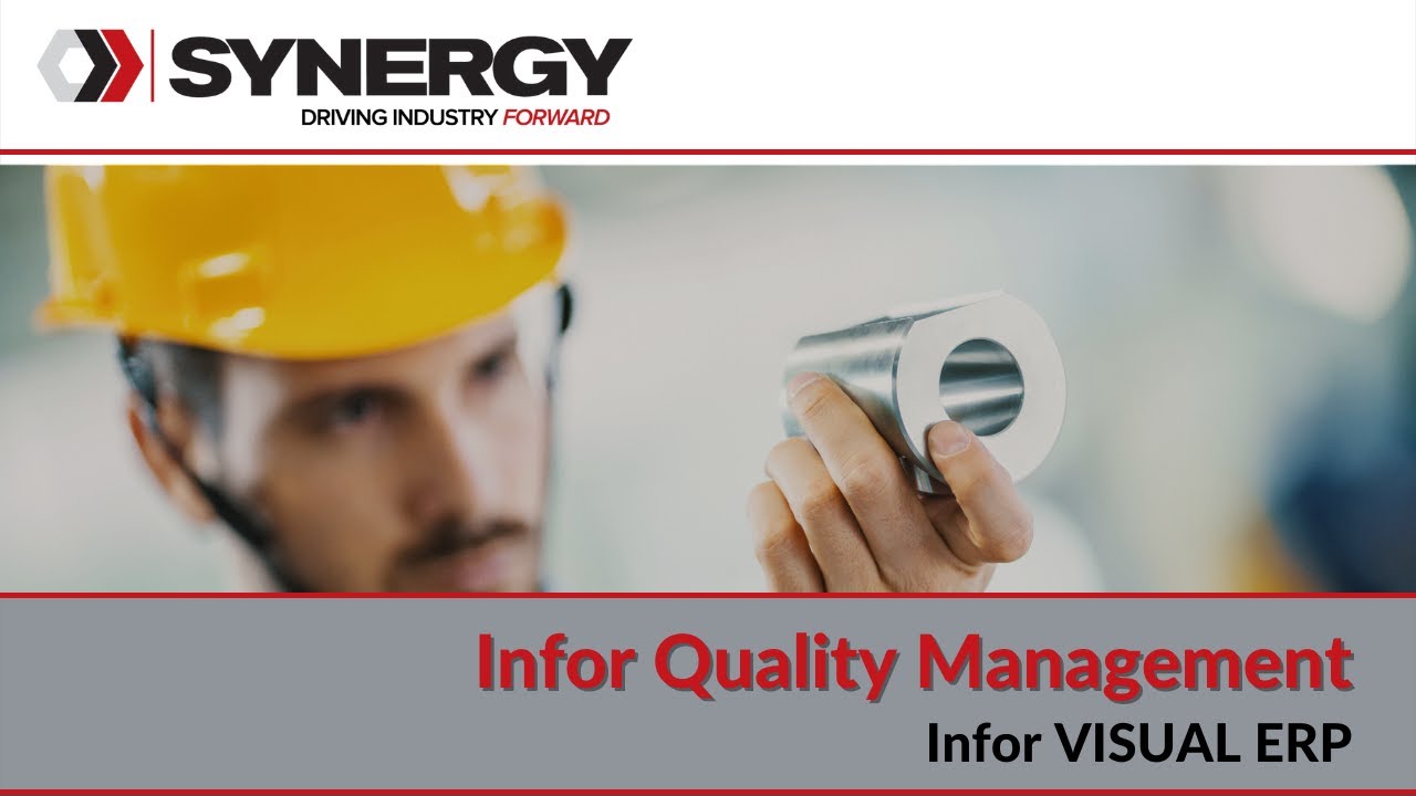 Infor Quality Management - YouTube