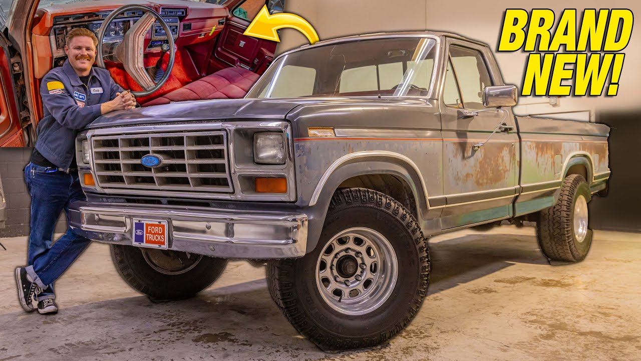 FORGOTTEN 1986 Ford F250 Get's a BRAND NEW INTERIOR! - YouTube
