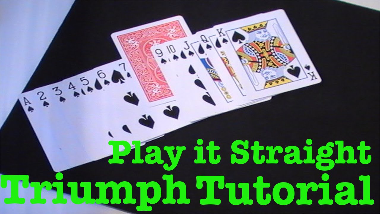 Play it Straight Triumph - Card Trick Tutorial - YouTube