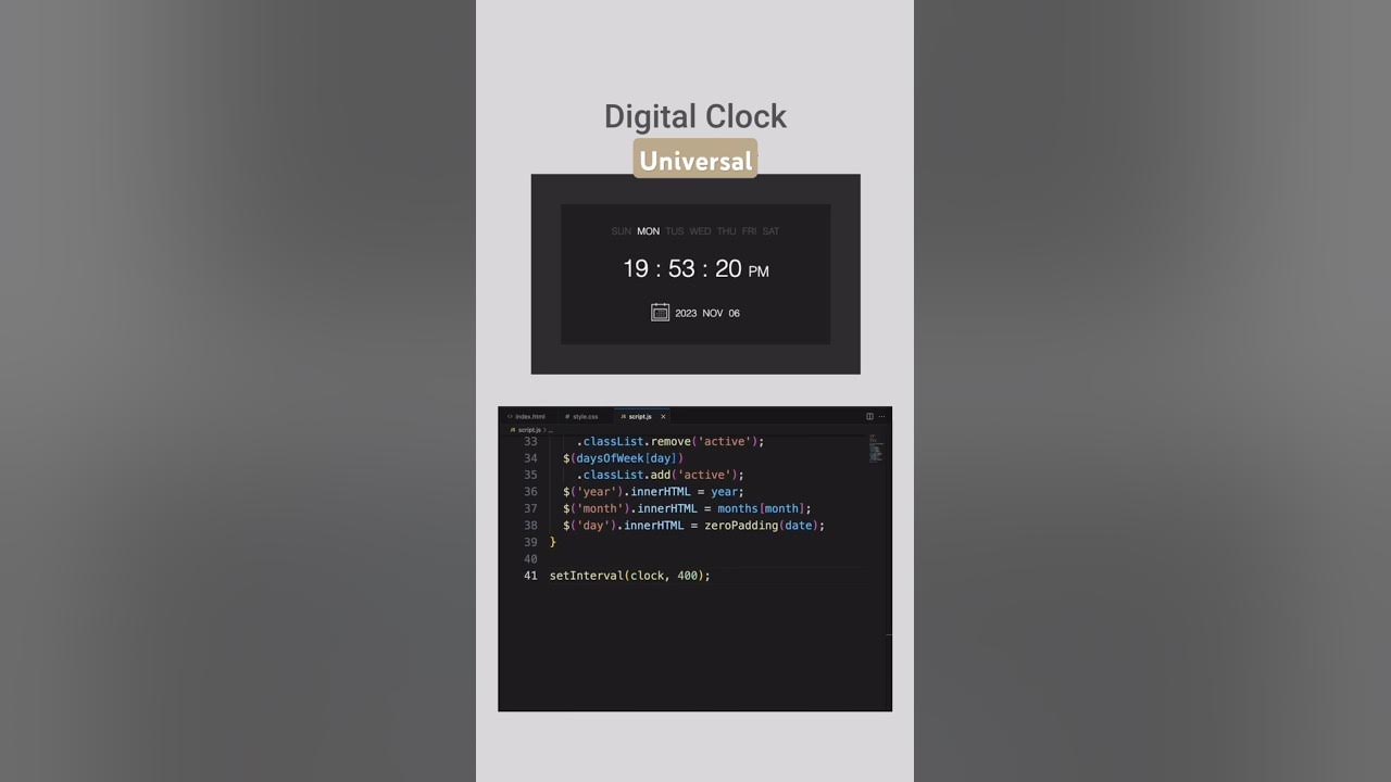 #digitalclock #html #css #coding #himsingh #irfanmalik #mrbeast #apnacollge #apnikaksha - YouTube