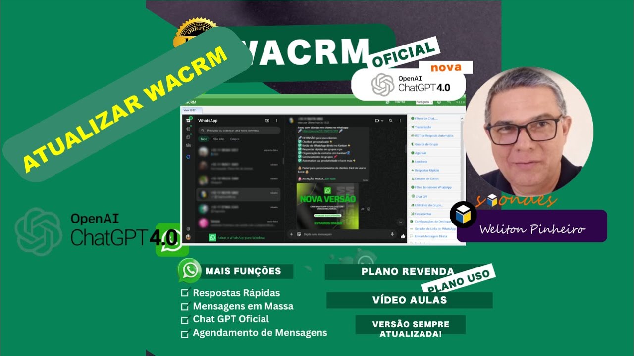 WaCRM como atualizar e evitar erros de envios e outros + Versão revenda ...