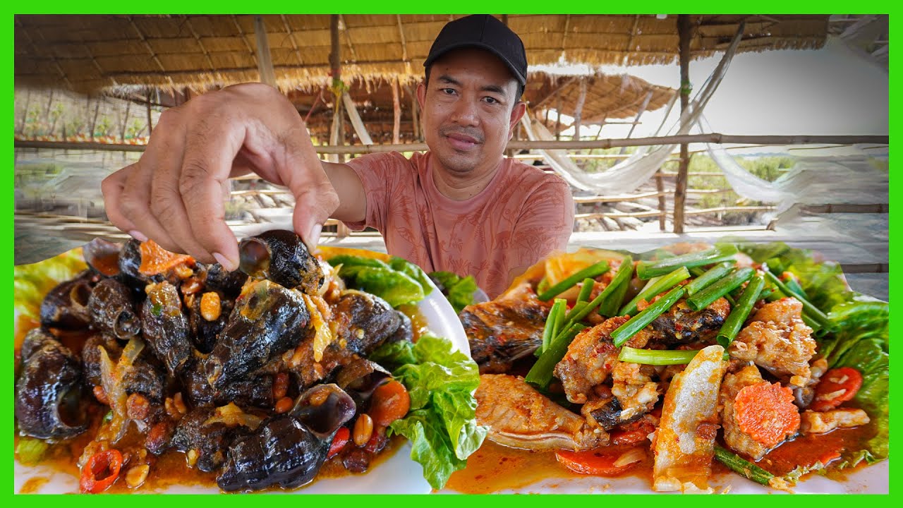 3 dish of Mekong Fishs At Kampi! Kro Kour Pancake, Kratie! And Most ...