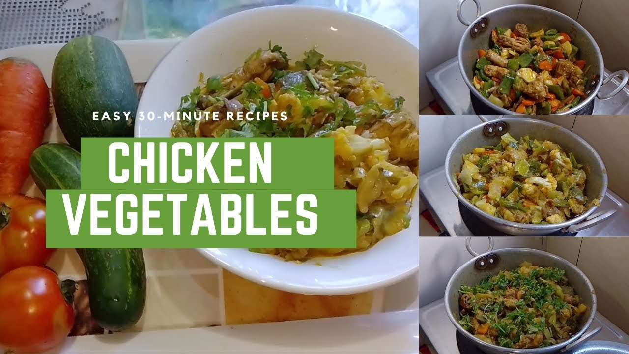 চিকেন সবজি ।। Chicken with Vegetables ।। Bengali ranna ।। Chicken ...