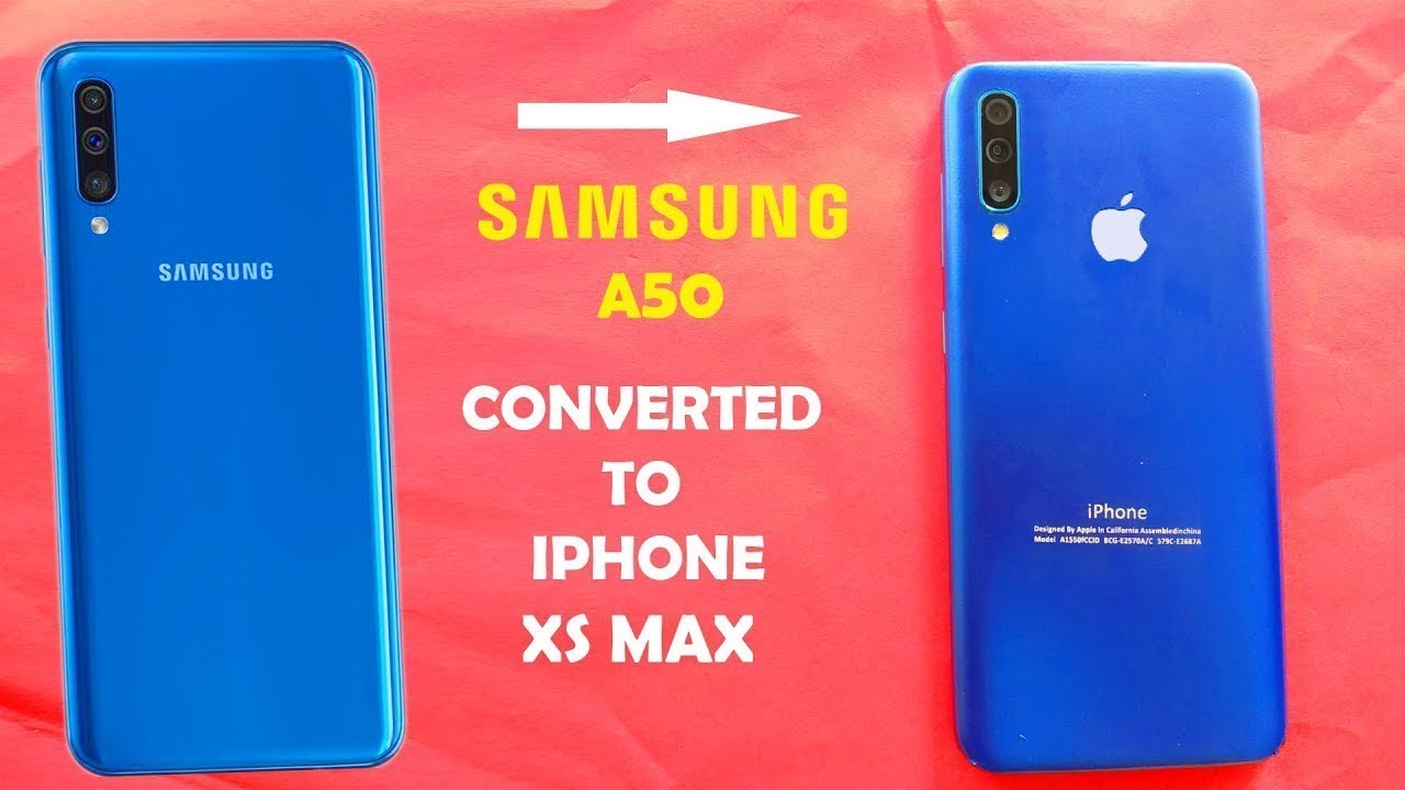SAMSUNG A50 & A70 CONVERTED TO IPHONE XS MAX WITH APPLE LAMINATION ...