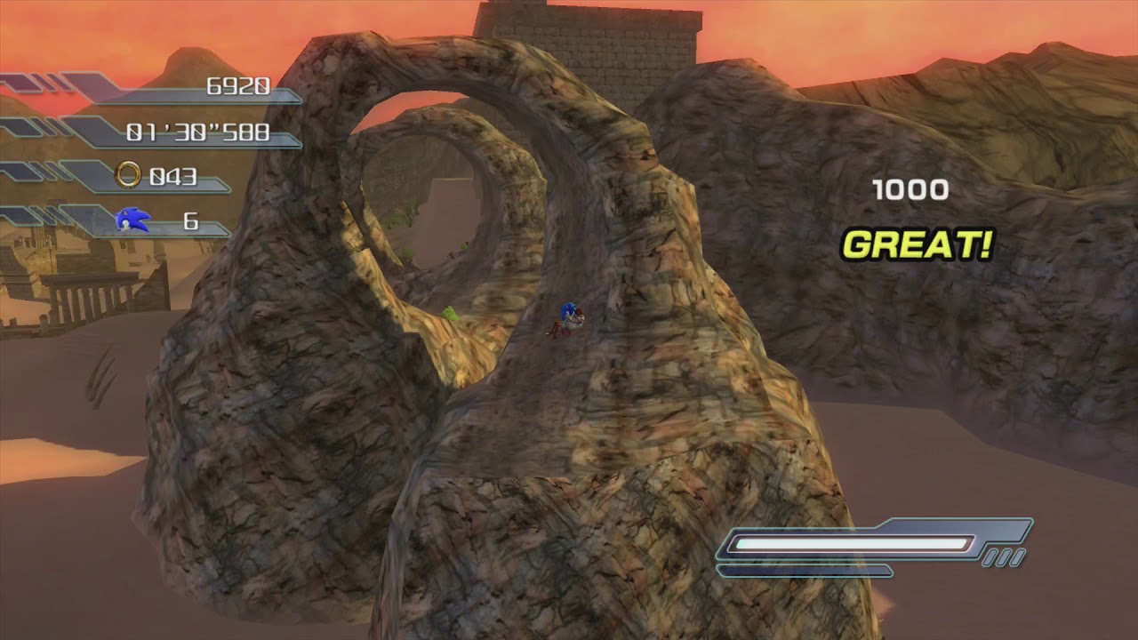 Sonic The Hedgehog 2006: Sonic's Story - Stage 2: Dusty Desert - YouTube