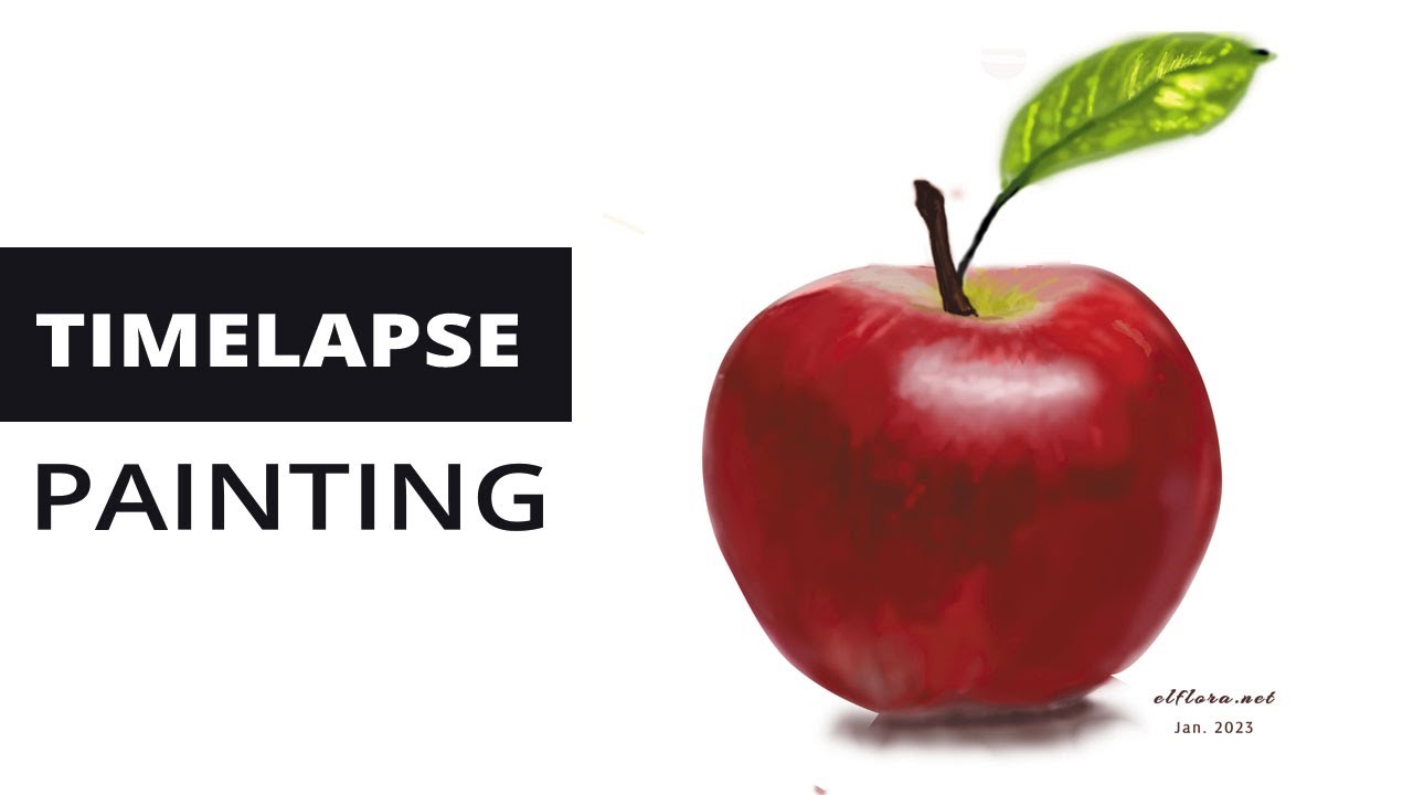 [Speed Paint] Red Apple - YouTube