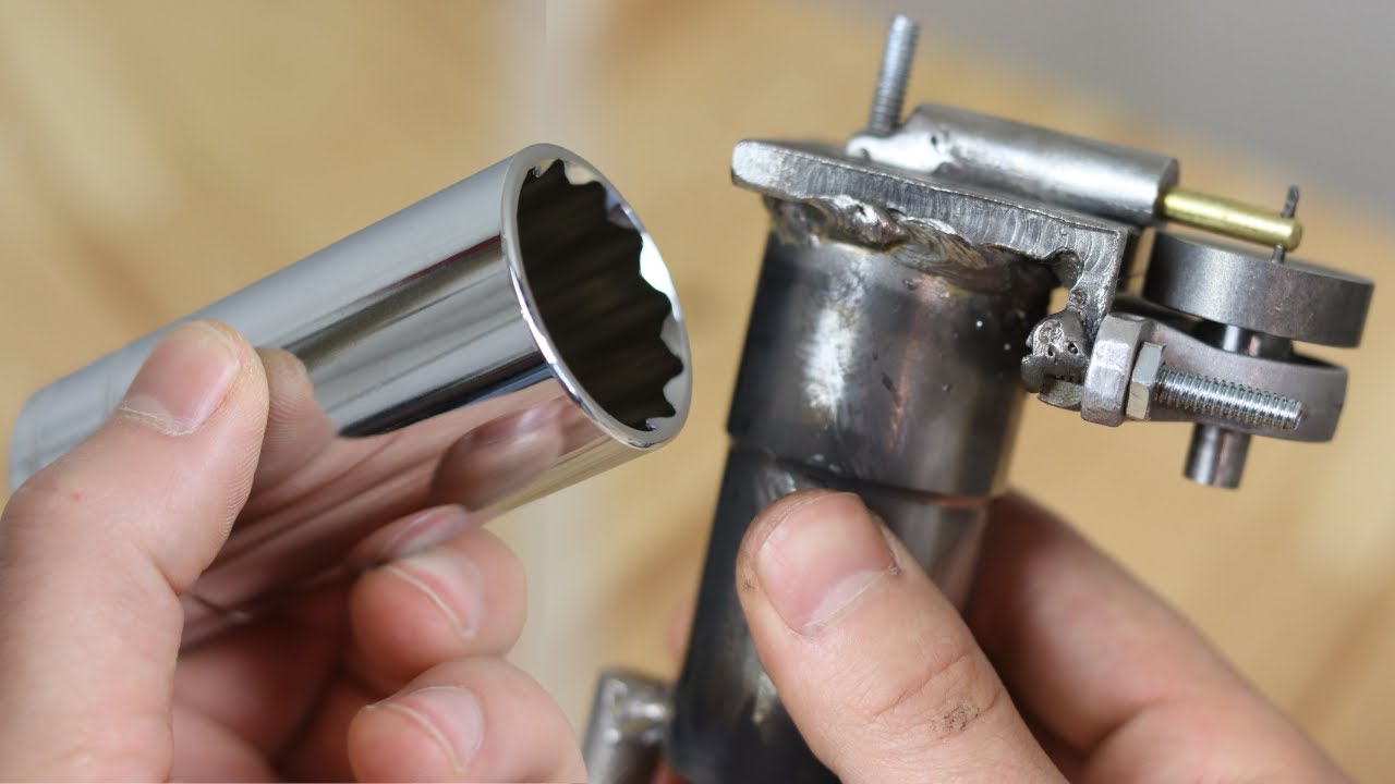 Turning an Old Socket into a Steam Engine [No Talk Build Video] - YouTube