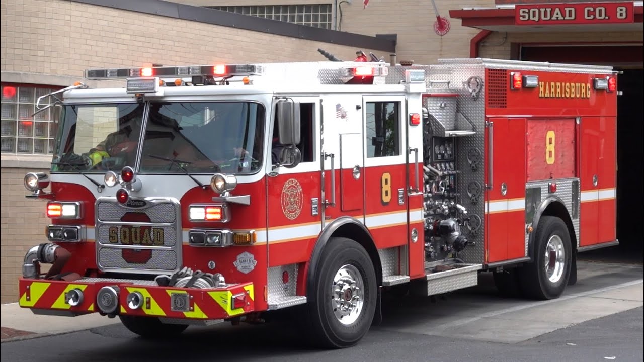 Harrisburg Bureau Of Fire Squad 8 Responding 5/19/23 - YouTube