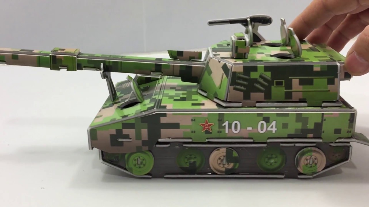 DIY Miniature Tank PLZ45 - YouTube