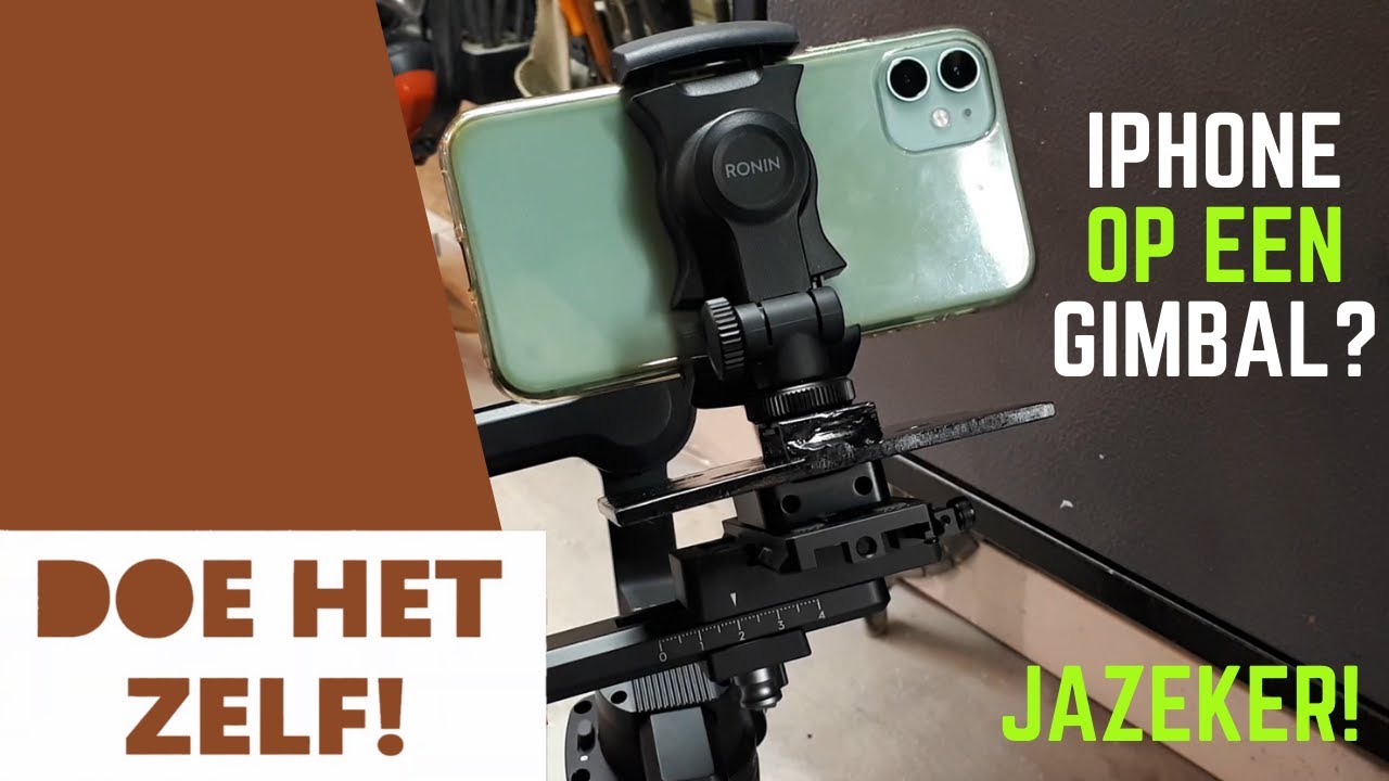 Een iPhone op een Ronin SC Gimbal monteren? Jazeker! - YouTube