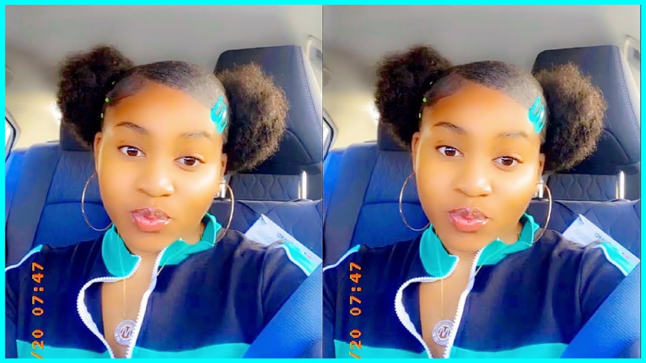 TWO PUFFS W/ SWOOP TUTORIAL ON TYPE 4 NATURAL HAIR | Miyah Elani ...