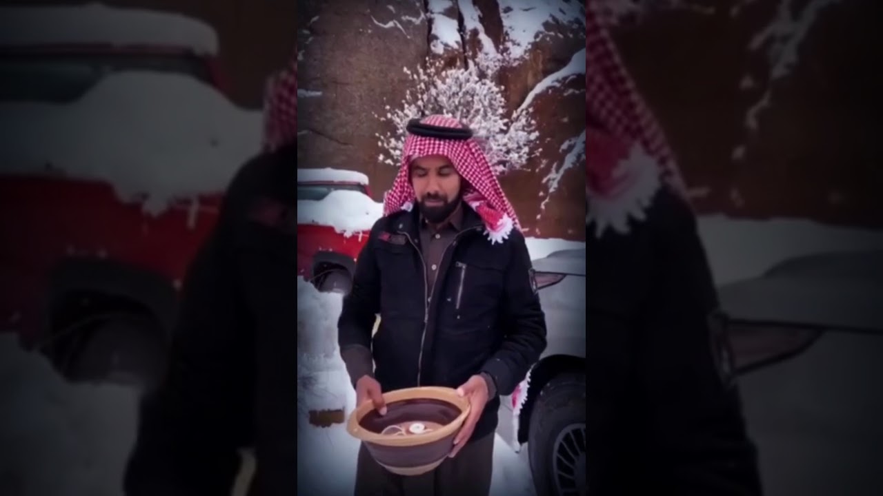 Snowing 🌨 in the province of Tabouk up north of Saudi Arabia Friday ...