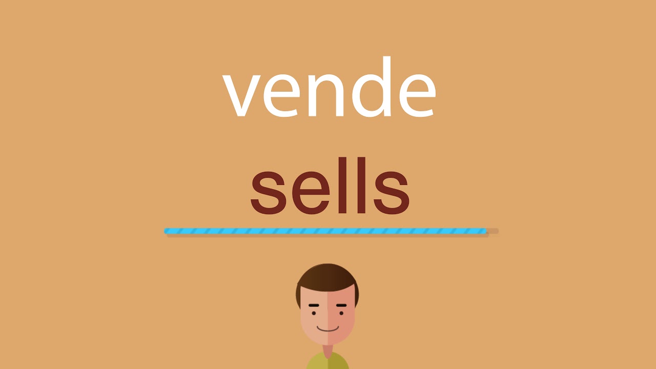 Cómo se dice vende en inglés - YouTube