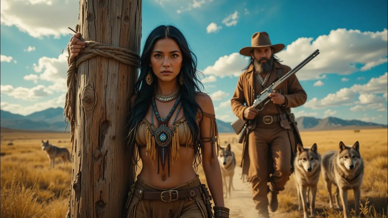 Mujer Apache Atada como Presa para Lobos: ¡Vaquero Arriesga Todo para Salvarla! - YouTube