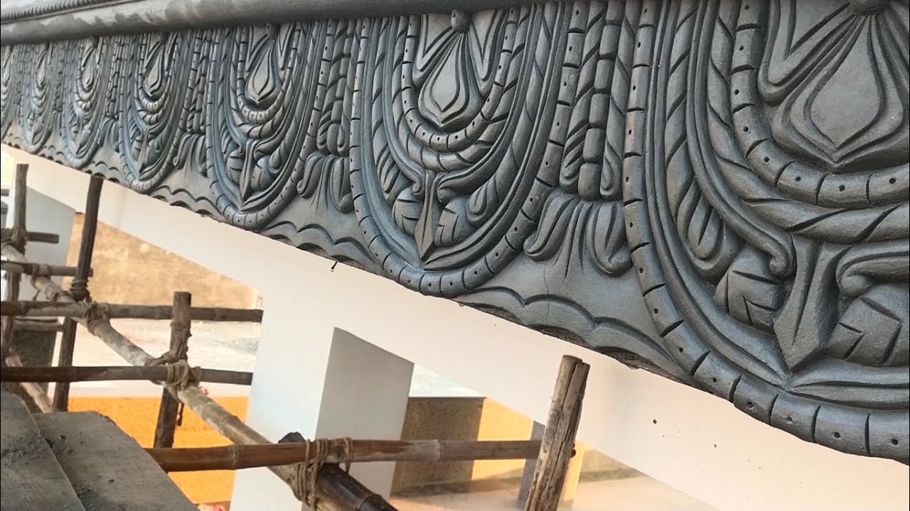 HOW TO MAKE BEEM JALRI DESIGN IN TEMPLE BOUNDARY WITH CEMENT#design # ...