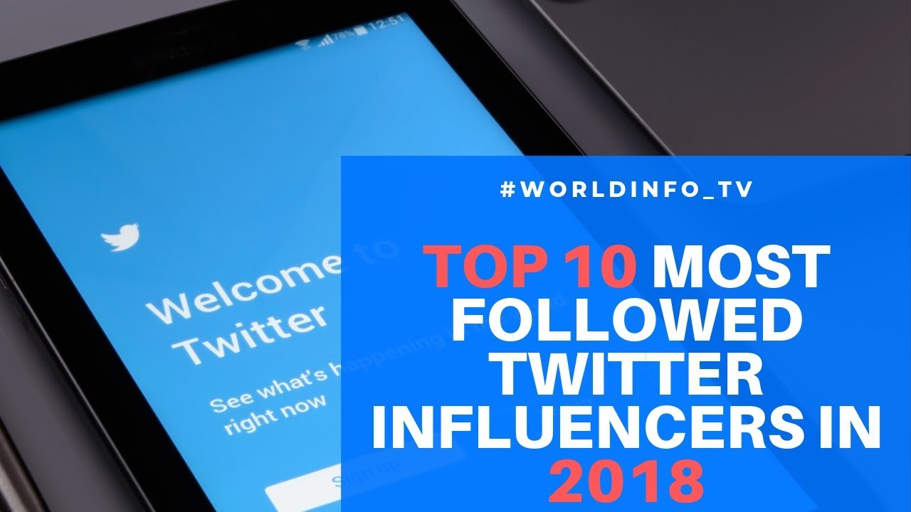 Top 10 Most Followed Twitter Influencers in 2018 - YouTube