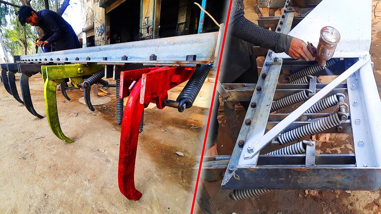 Amazing DIY Idea With Tractor Cultivator - YouTube