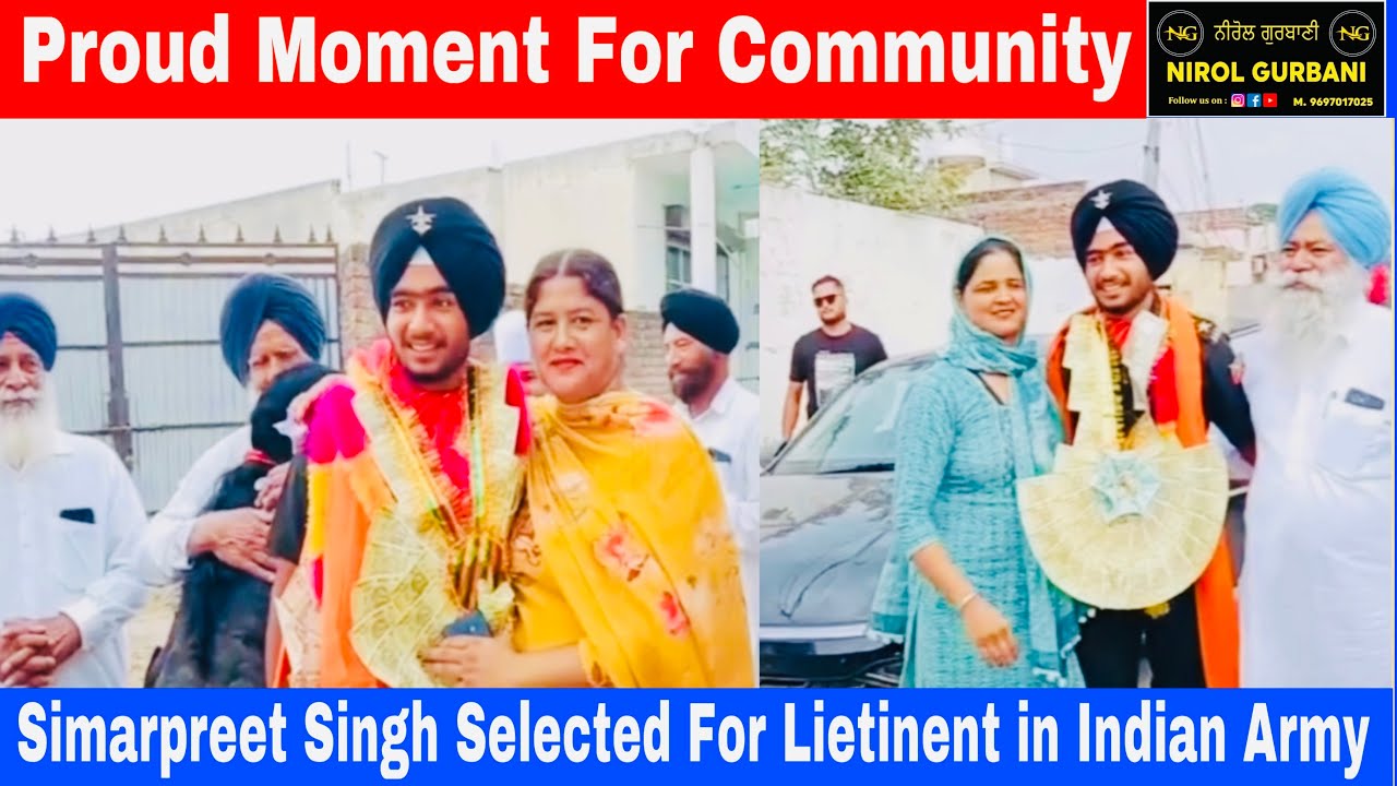 Simarpreet Singh Selected For Lieutenant in Indian Army - YouTube