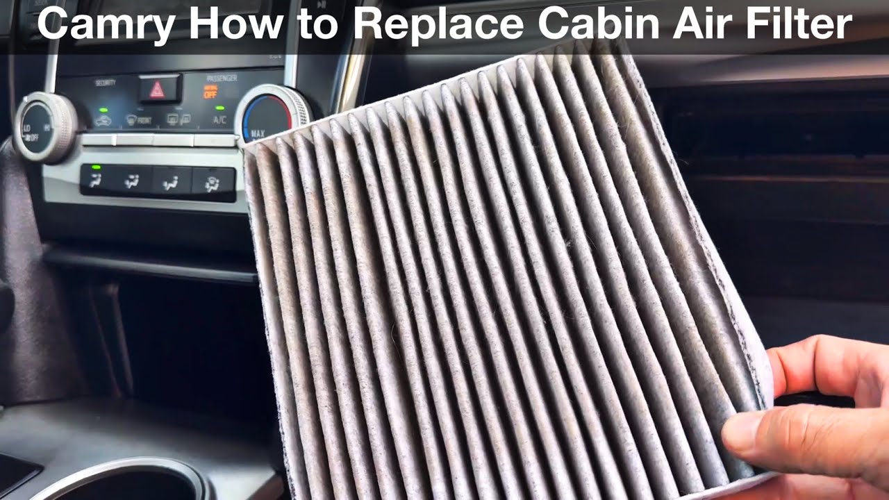 2013 Toyota Camry How to Replace Cabin Air Filter 2012 2014 - YouTube