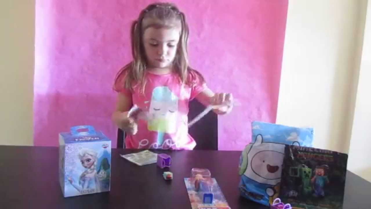 Unboxing Shopkins, Minecraft, Frozen, Hora de aventuras - Bolsas ...