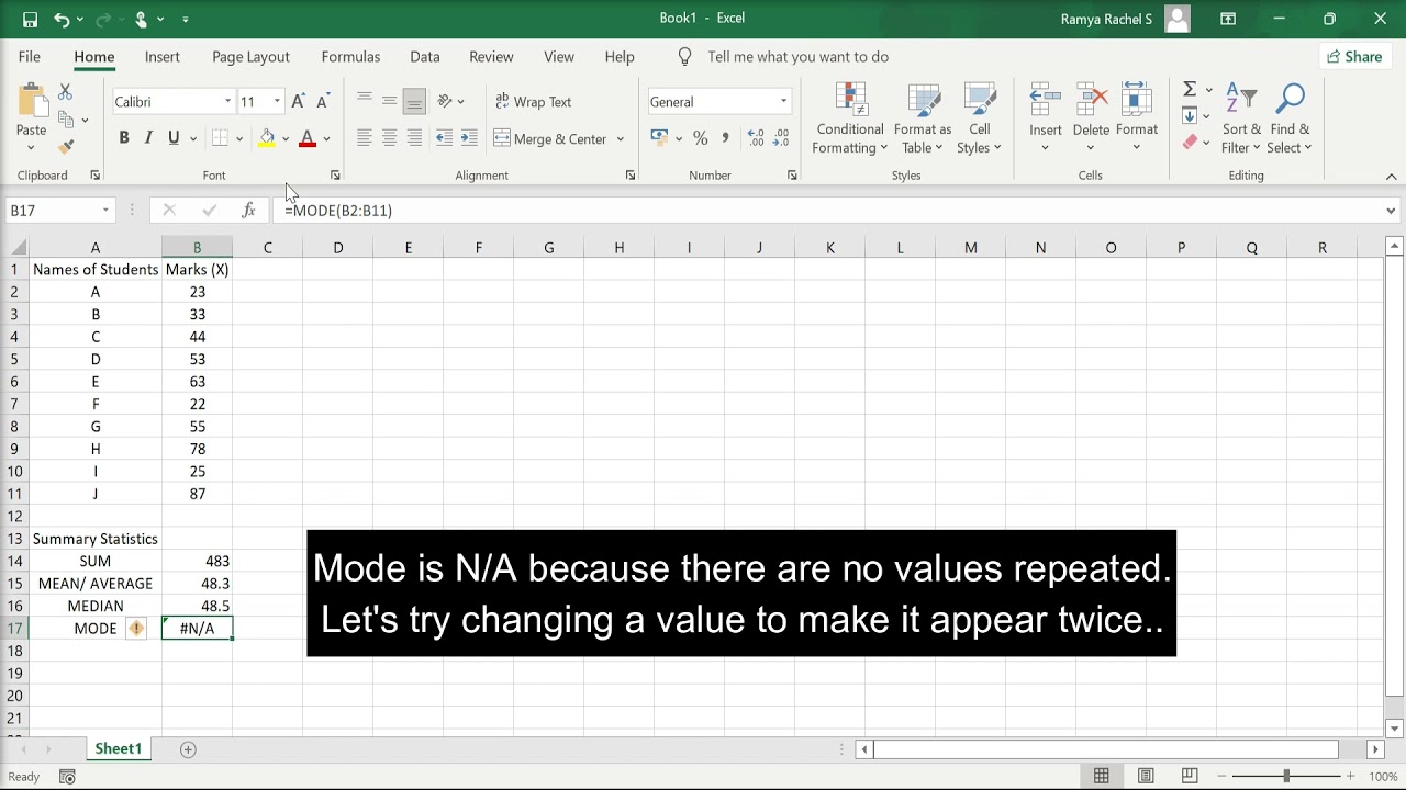 Summary Statistics In Excel YouTube Summary Statistics In Excel YouTube