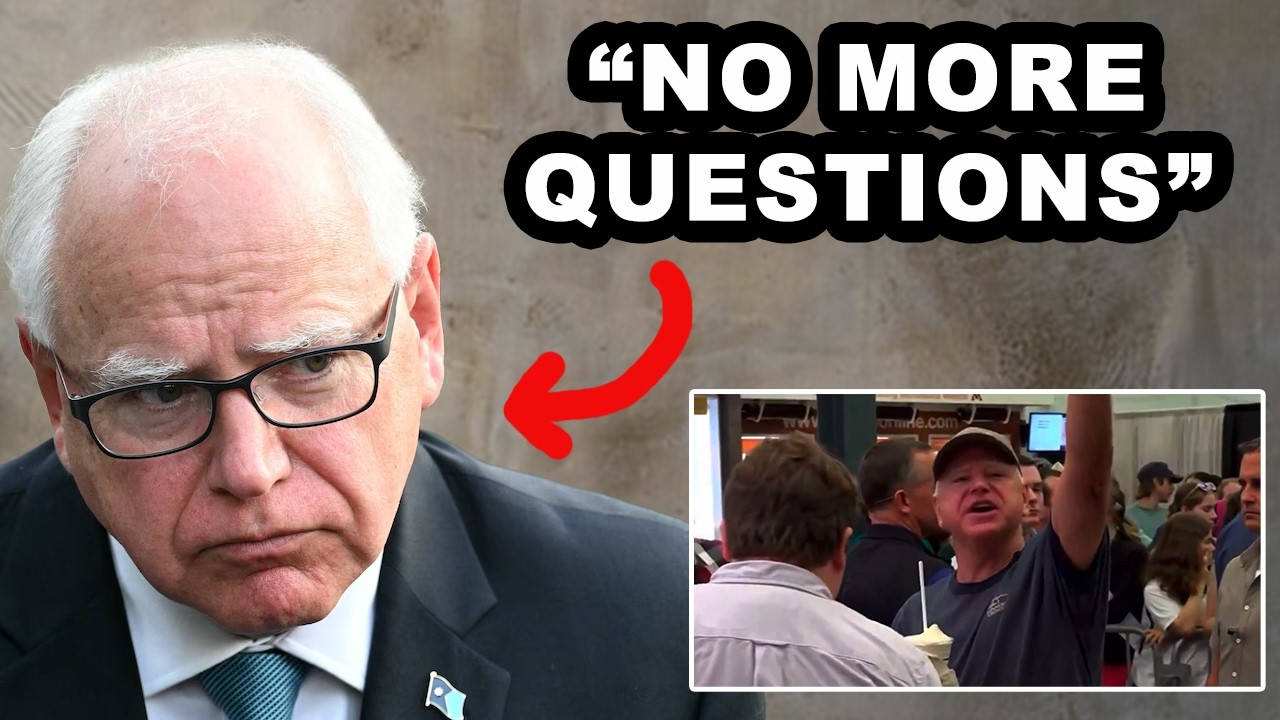 Coward: Tim Walz Dodges INTENSE Question on American Hostages - YouTube