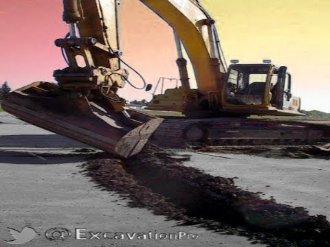 Hockey Arena parking lot Strip Excavation. Full Video Music Remix - YouTube
