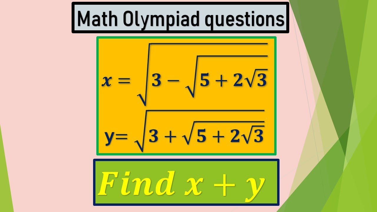 Math olympiad questions || viral math problem - YouTube