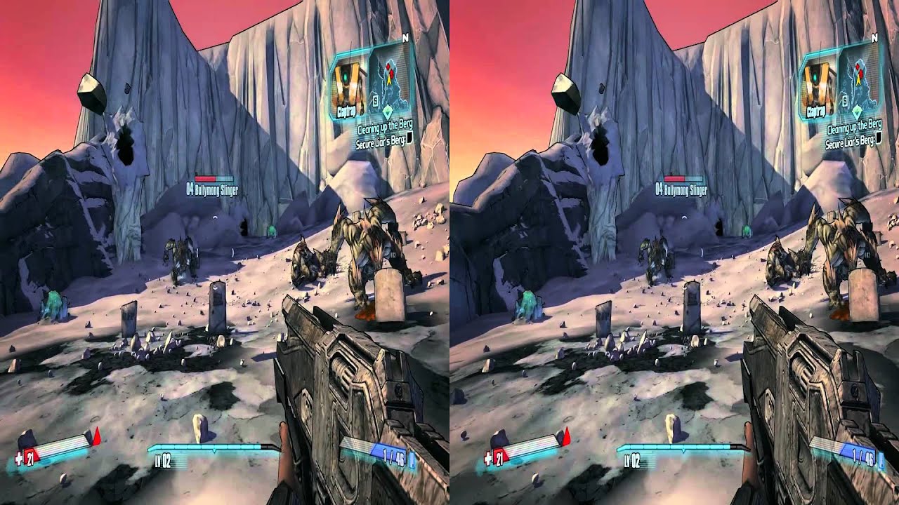 ╞1080p 3ᴰ ╡[Borderlands 2] 3D Vision Helix Mod Fix - YouTube