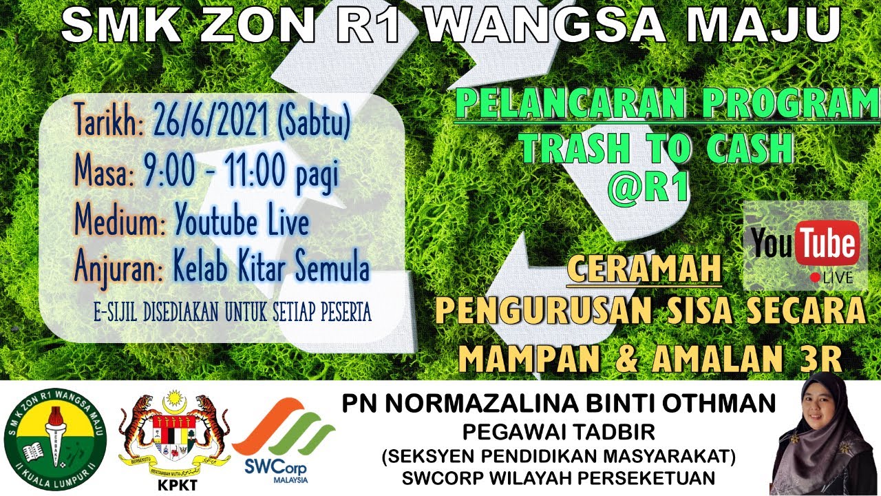 CERAMAH PENGURUSAN SISA SECARA MAMPAN DAN AMALAN 3R - YouTube