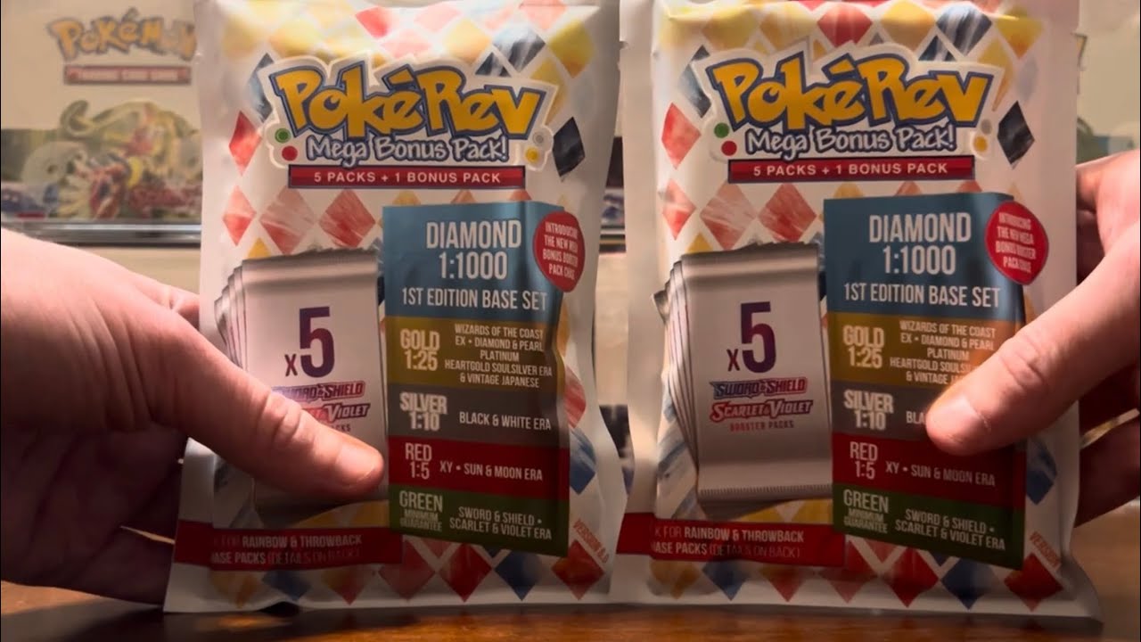 Opening TWO @PokeRev Diamond Mystery Packs! - YouTube