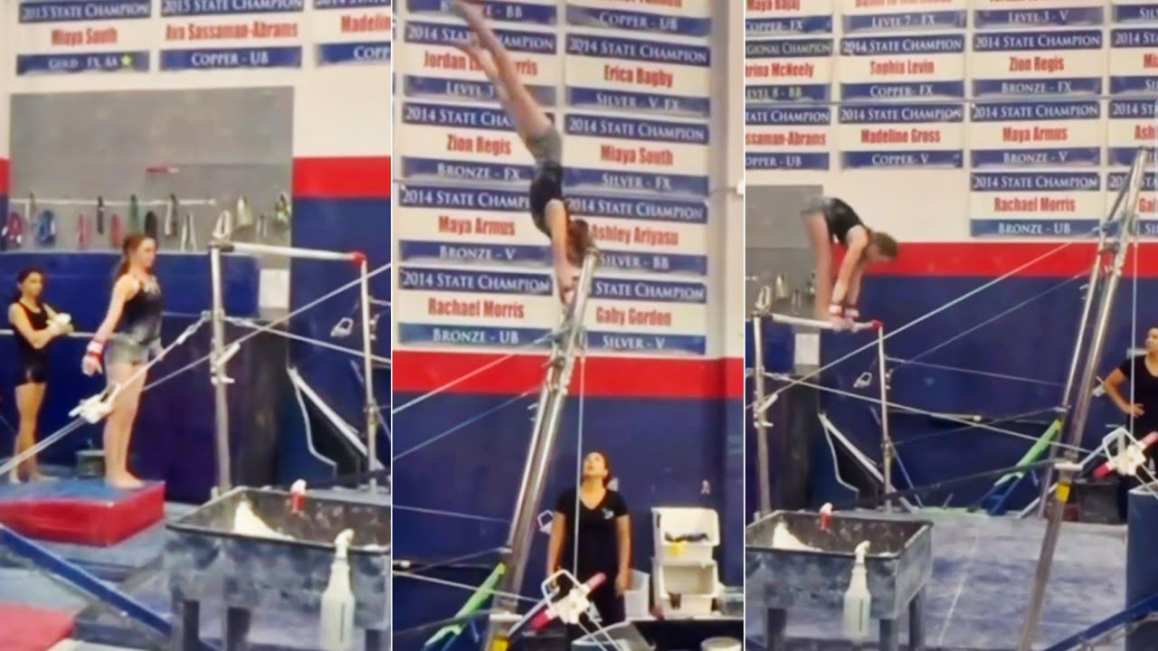 Salish Matter at Gymnastics Training - YouTube