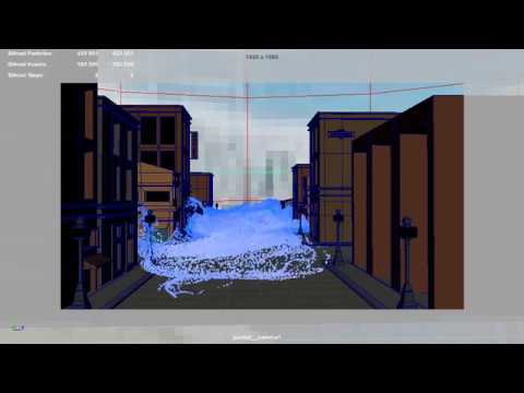 Test water simulation Maya Bifrost - YouTube