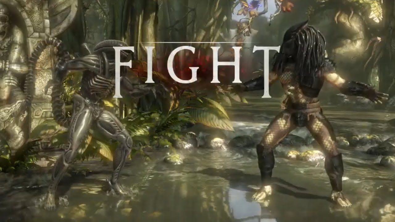 Mortal Kombat X - Alien vs Predator Arcade Mode Hard AI Tower MKX ...