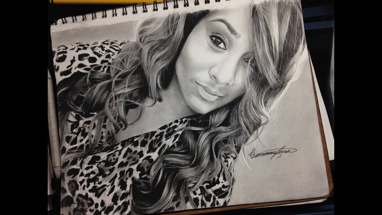 Drawing A Realistic Portrait Time Lapse - YouTube