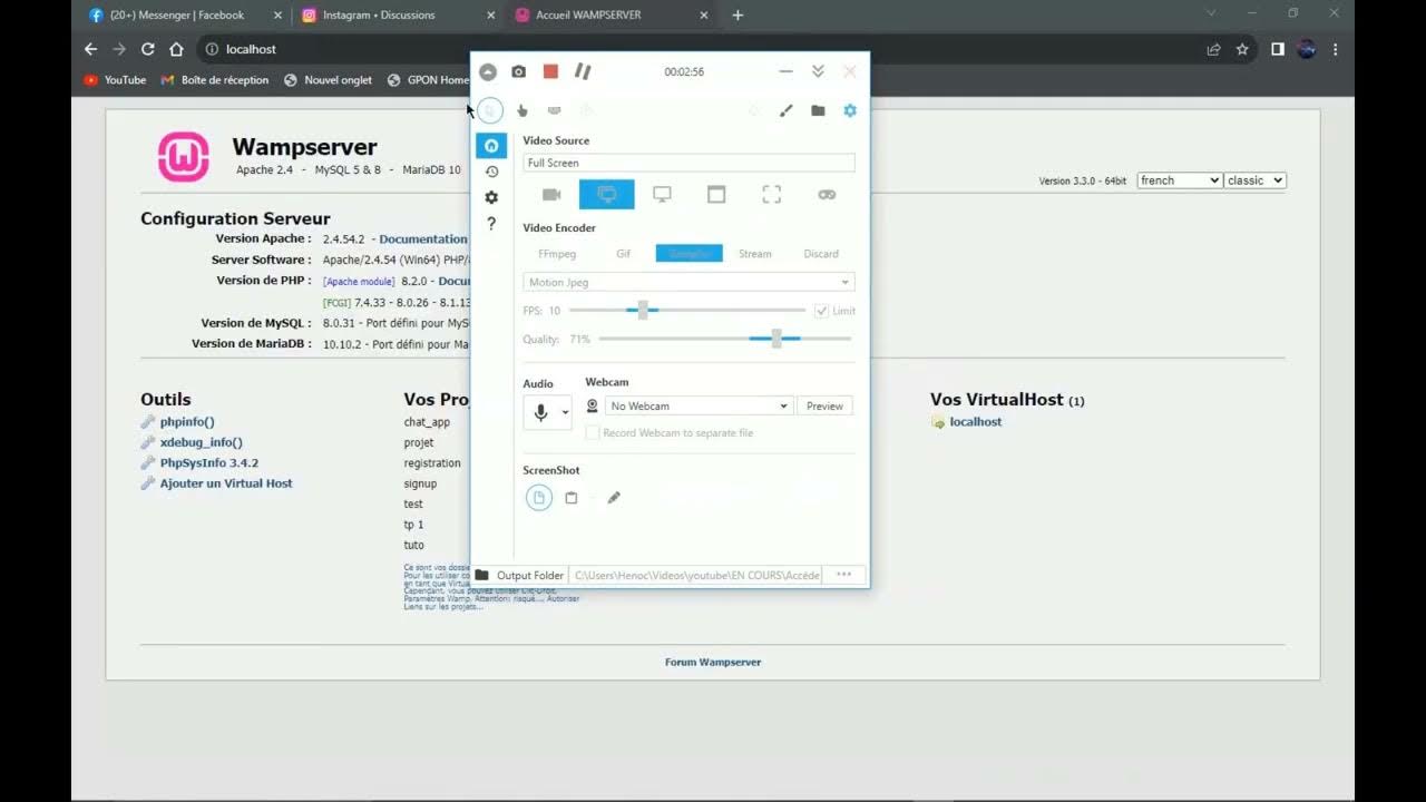 COMMENT ACCEDER A PHPMYADMIN VIA WAMPSERVER - YouTube