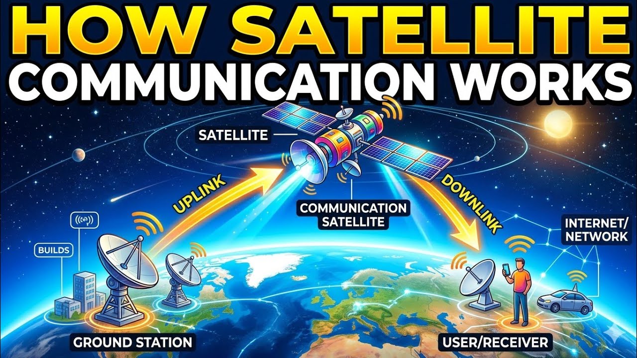 How Satellite Communication Works? - YouTube