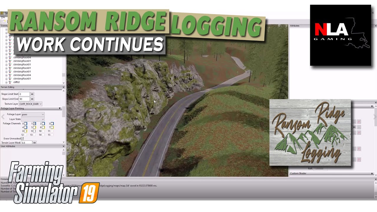 Farming Simulator 19 - Ransom Ridge Logging - Work Continues - YouTube