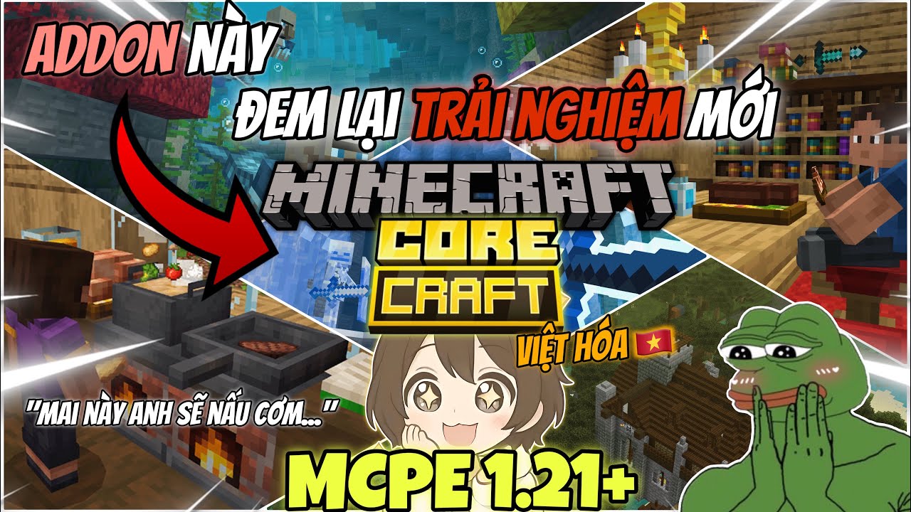 Addon/Mod Core Craft Siêu Phẩm Trong MCPE 1.21+ | Addon/Mod Core Craft ...