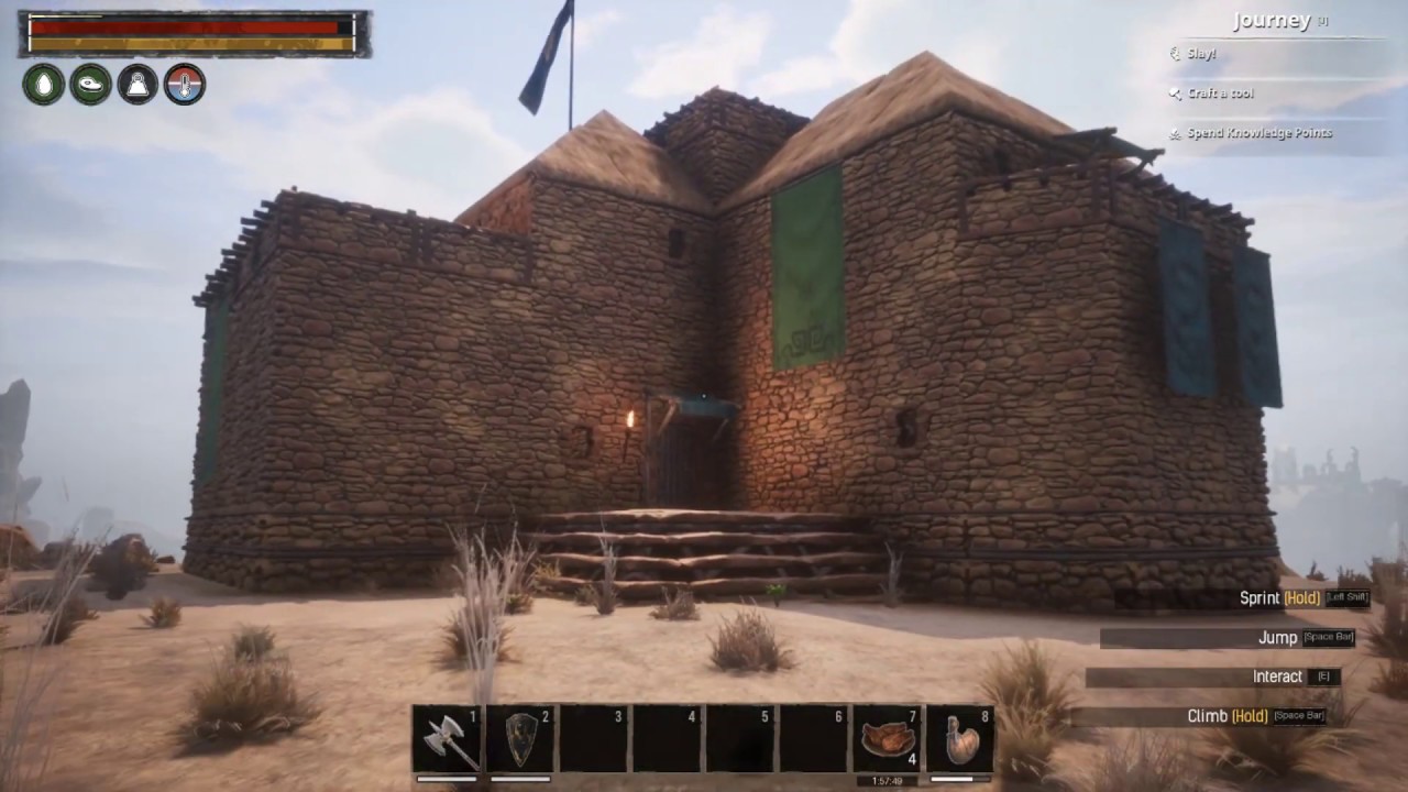 Starter Base Design Conan Exiles - YouTube