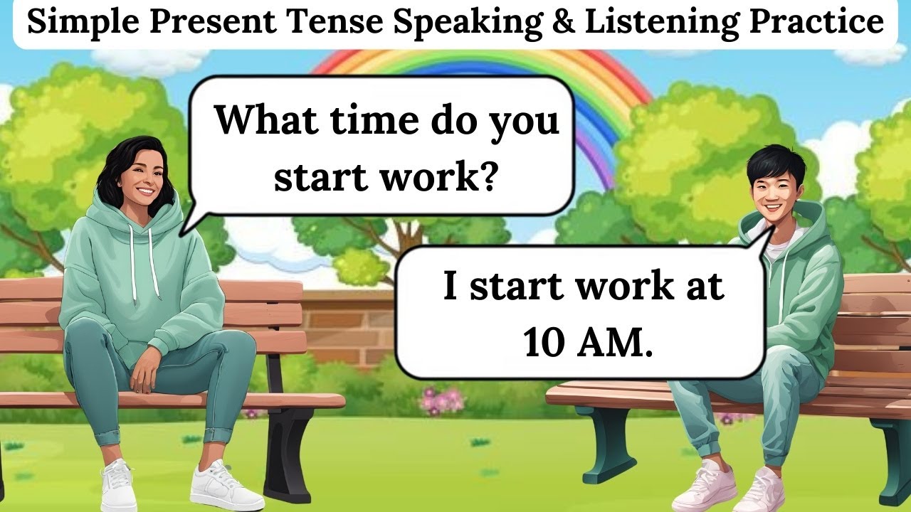 100 Everyday English Conversations | Simple Present Tense Speaking ...